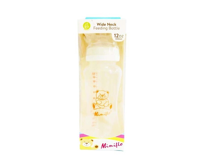 Mimiflo Wide Neck Feeding Bottle White 12oz 330mL