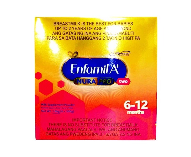 Enfamil A+ Nura Pro Two Milk Supplement Powder 6-12 Months (6 Packs x ...