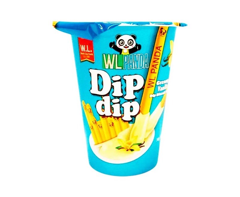W.L. Panda Dip Dip Creamy Vanilla Dip Biscuit Snack 30g