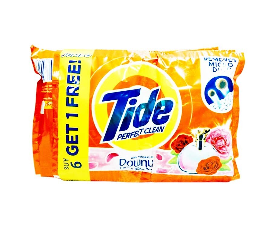 Tide Perfect Clean with Freshness of Downy Garden Bloom Jumbo (6+1 Packs x 74g)
