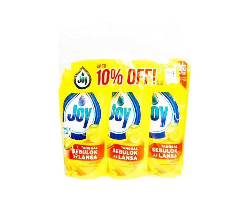 Joy Power Bula Lemon Dishwashing Liquid (3 Packs x 540mL)