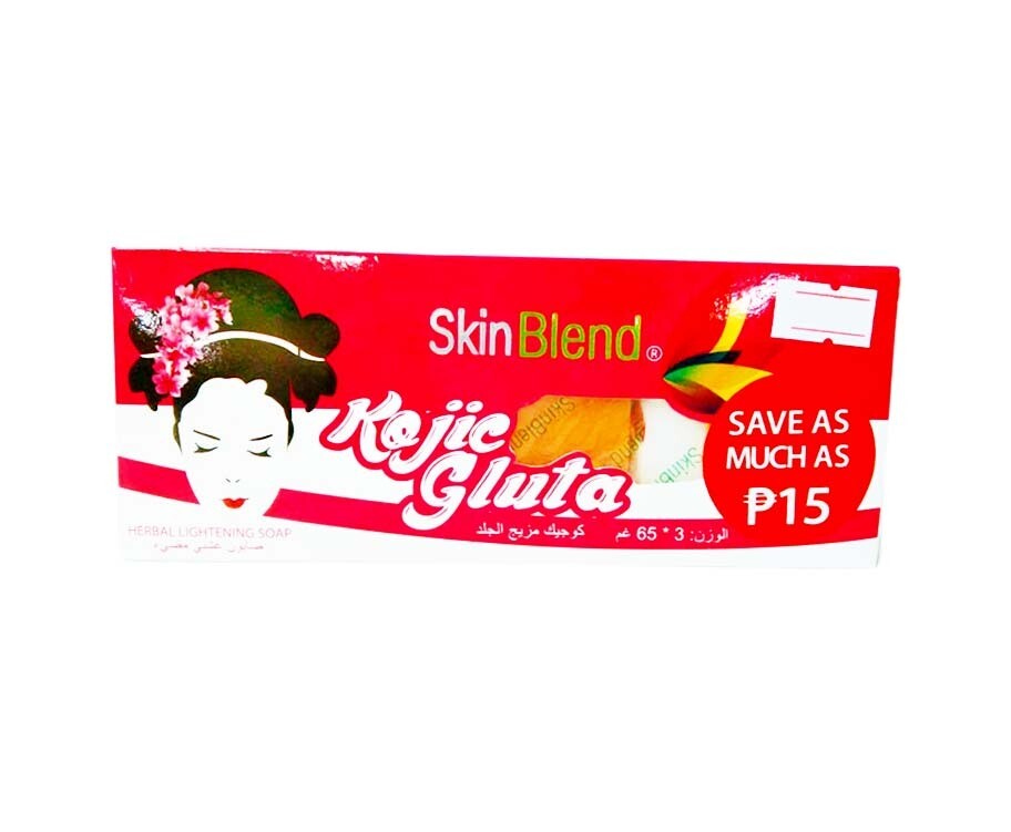 Skin Blend Kojic Gluta Herbal Lightening Soap (3 Packs x 65g)