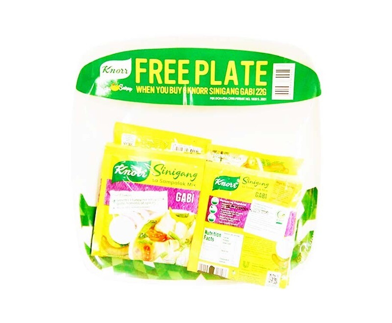 Knorr Sinigang sa Sampalok Mix with Gabi (6 Packs x 22g) + Free Plate