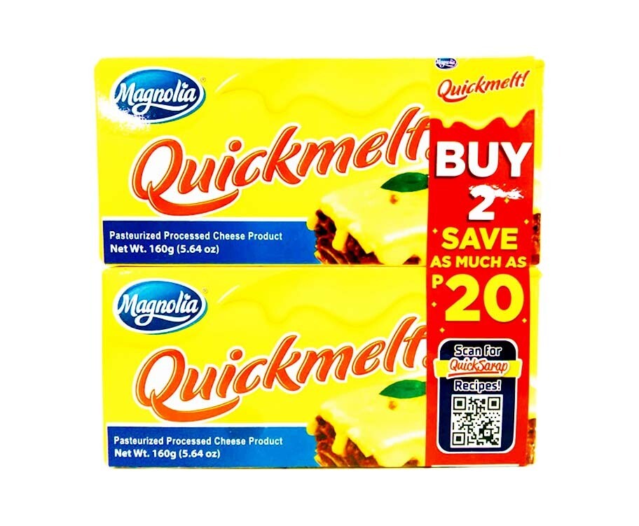 Magnolia Quickmelt Pasteurized Processed Cheese Product 2 Packs X 160g 