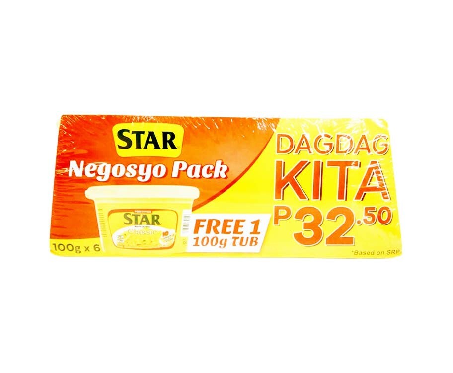 Star Margarine Classic Negosyo Pack (6 Packs x 100g)