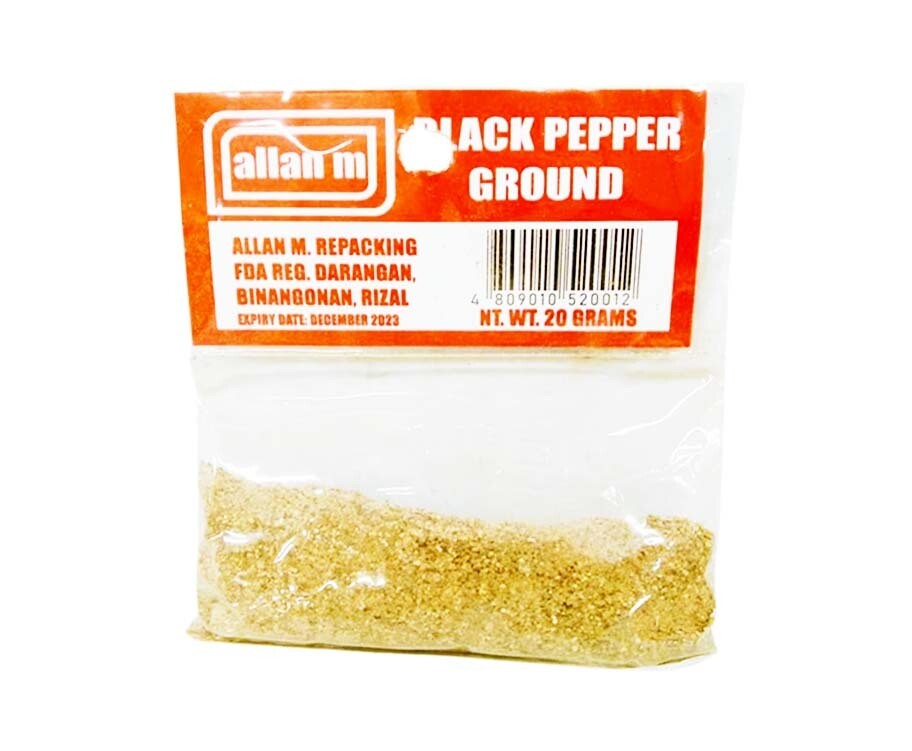 Allan M Black Pepper Ground 20g