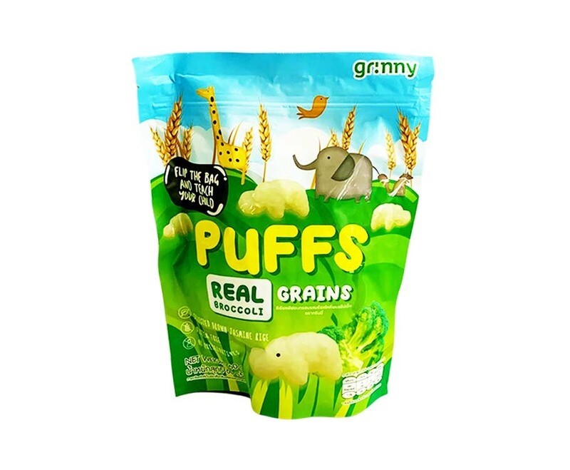 Grinny Puffs Real Broccoli Grains 60g