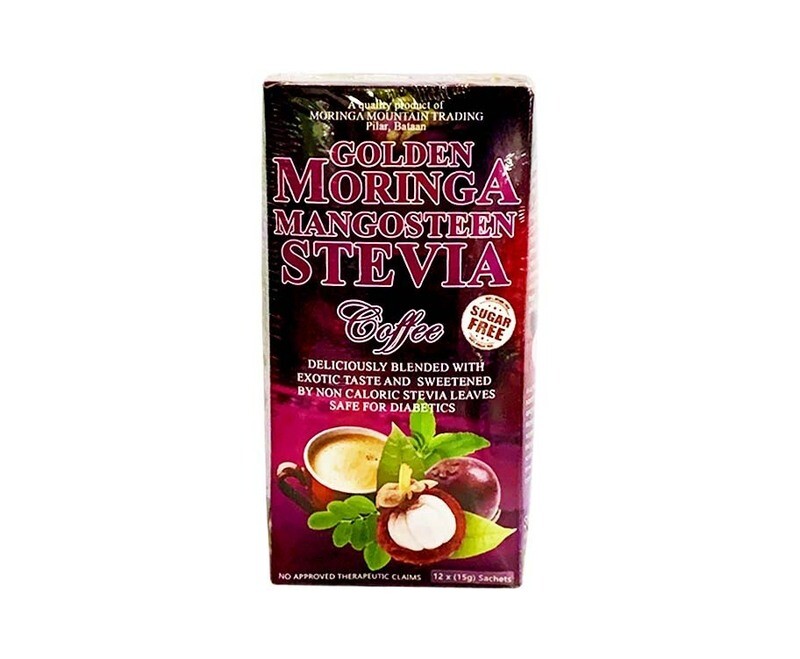 Golden Moringa Mangosteen Stevia Coffee (12 Sachets x 15g)