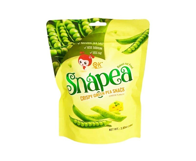 Ok Snapea Crispy Green Pea Snack Cheese Flavor 3.80oz (108g)