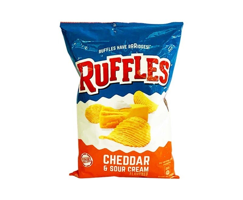 Ruffles Potato Chips Cheddar & Sour Cream Flavored 180g