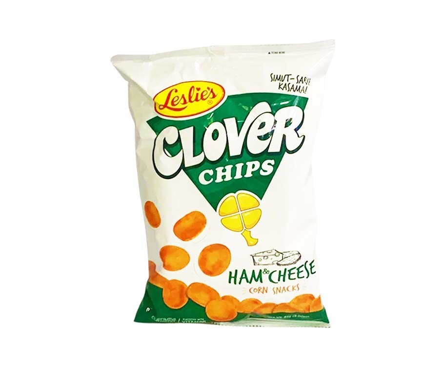 Leslie's Clover Chips Ham & Cheese Corn Snacks 85g