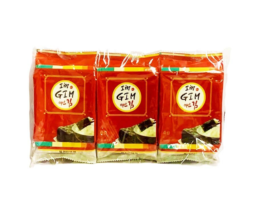 Huasanwan Gim Korean Seasoned Seaweed (3 Packs x 4g)