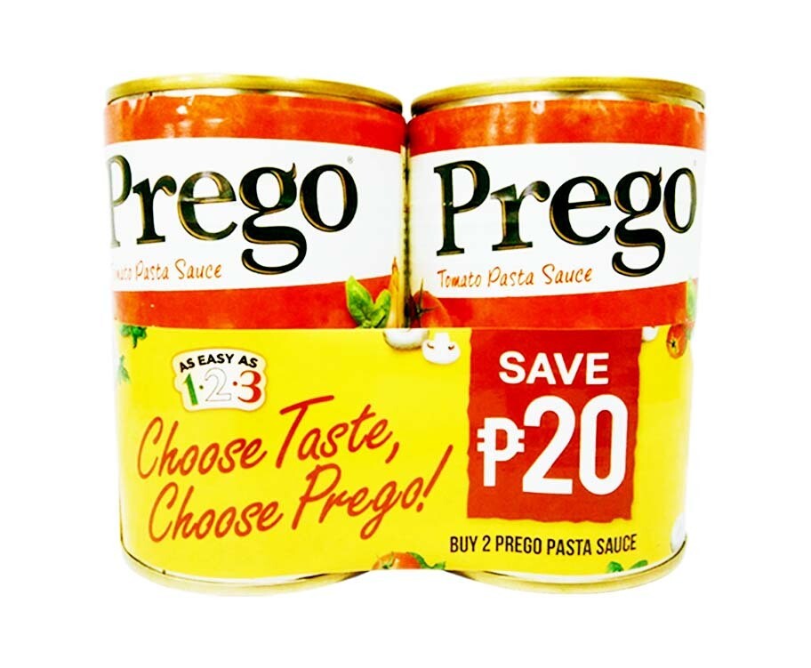 Prego Tomato Pasta Sauce Traditional (2 Cans x 300g)