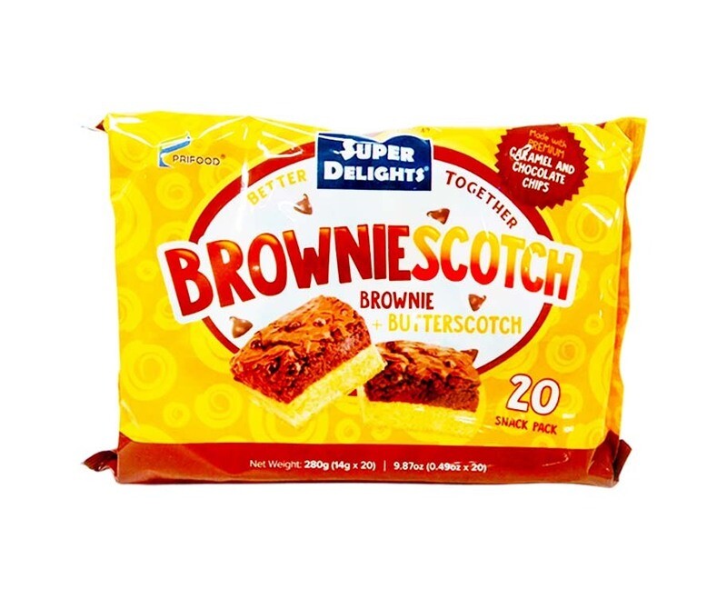 Super Delights BrownieScotch (Brownie + Butterscotch) 20 Snack Pack 280g