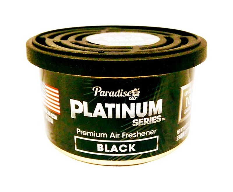 Paradise Air Platinum Series Premium Air Freshener Black 52g