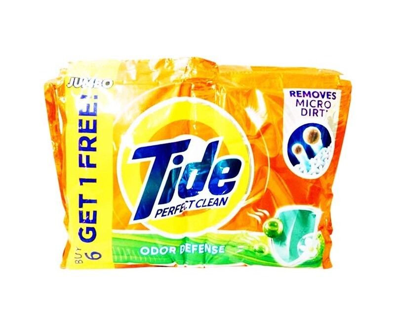 Tide Perfect Clean Odor Defense Jumbo (6+1 Packs x 74g)