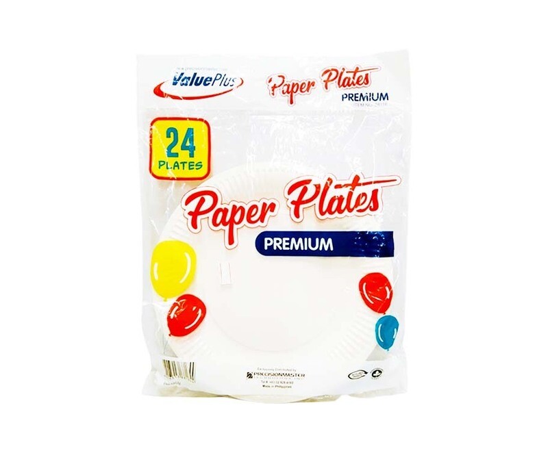 Value Plus Paper Plates Premium 24 Plates