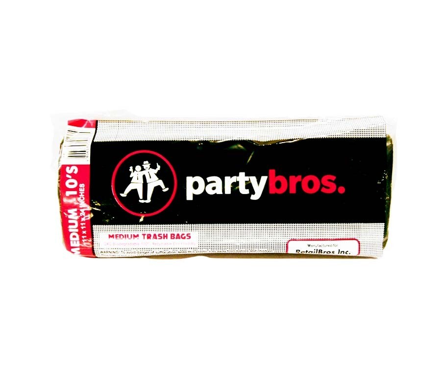 Party Bros. Trash Bag Medium 10 Pieces