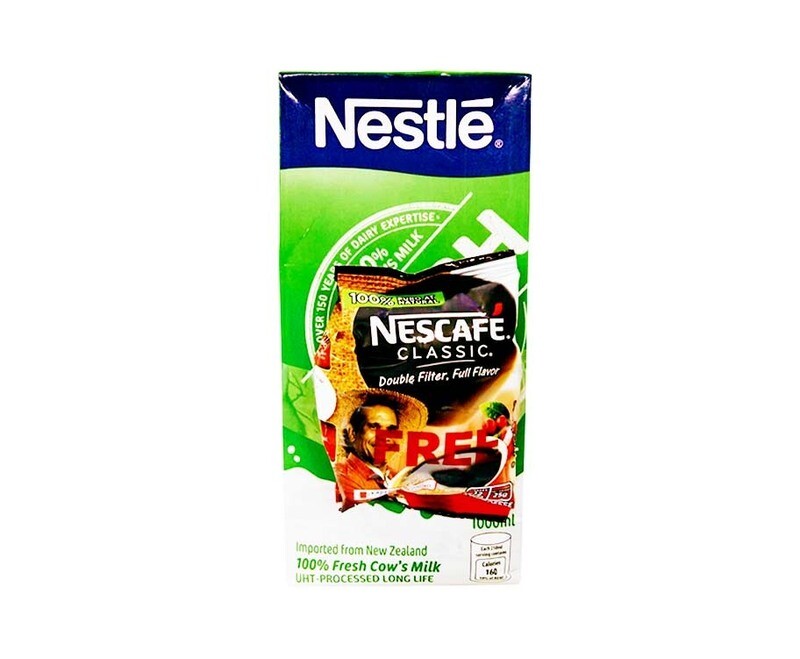 Nestlé Fresh Milk 1L + Free Nescafé Classic Double Filter Full Flavor ...