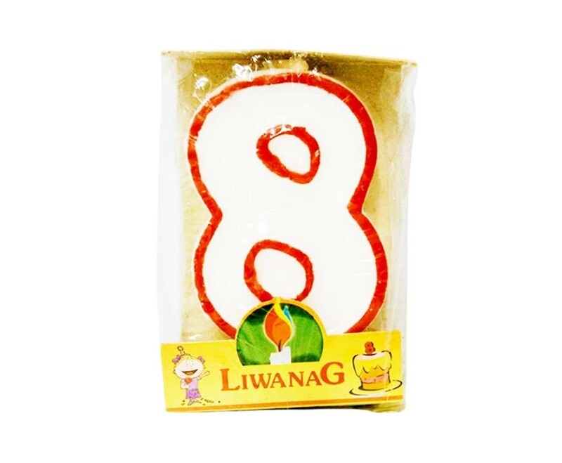 Liwanag Number Candle No. 8