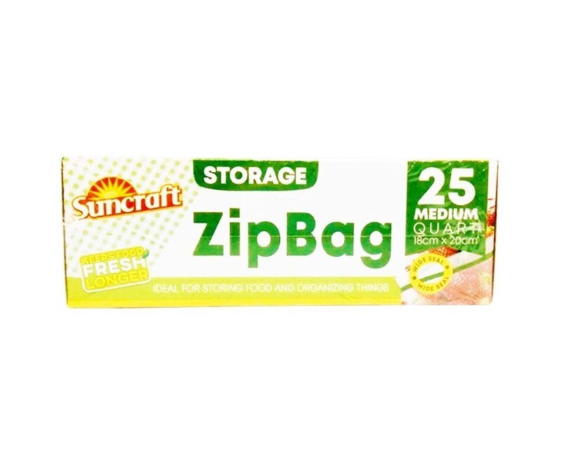 Suncraft Storage Zip Bag 25 Medium Quart (18cm x 20cm)