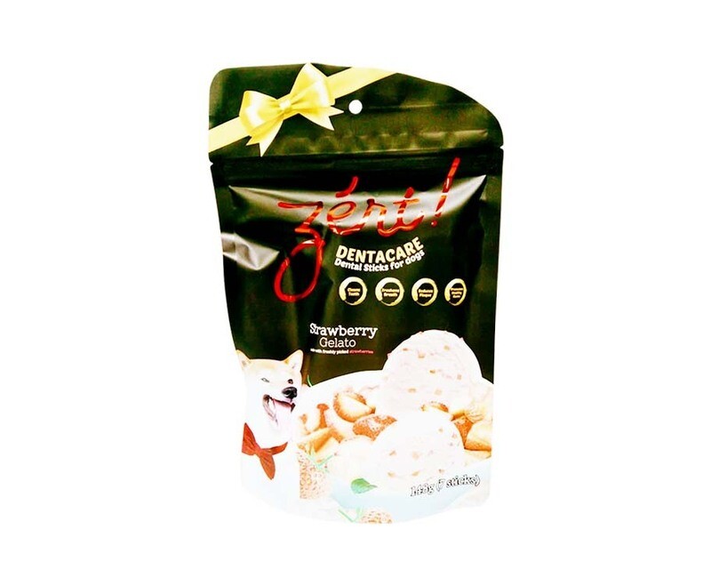 Zert Dentacare Strawberry Gelato (Dental Sticks for Dogs) 7 Sticks 148g