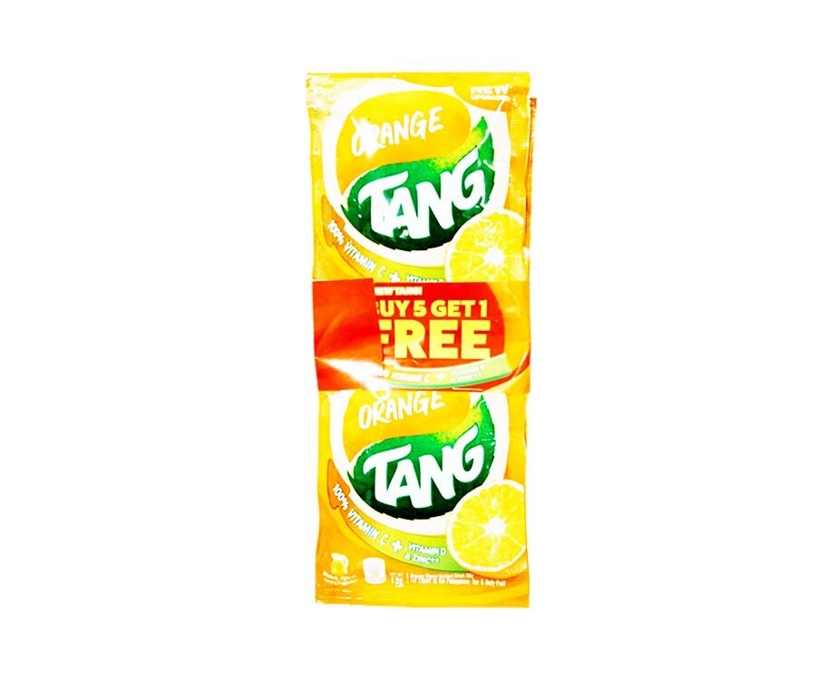 Tang Orange Flavor Instant Drink Mix (5+1 Packs x 19g)