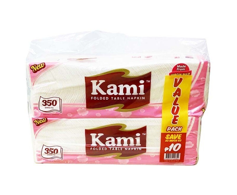Kami Folded Table Napkin (2 Packs x 350 Sheets)