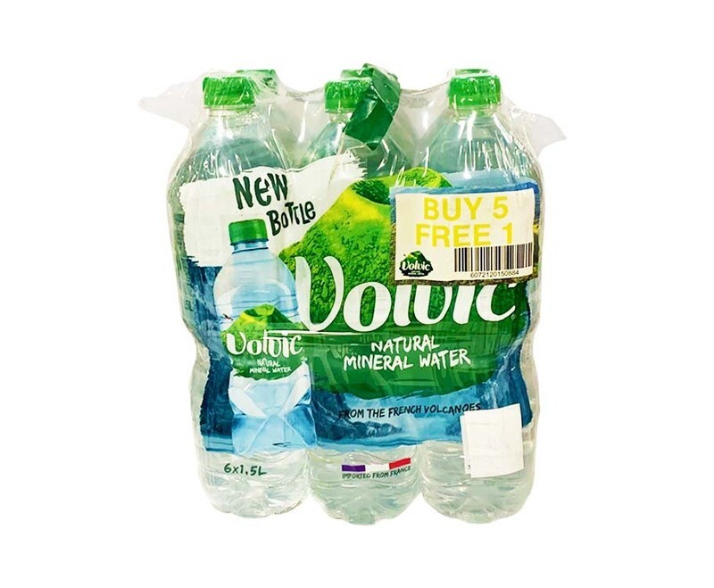 Volvic Natural Mineral Water (6 Packs x 1.5L)
