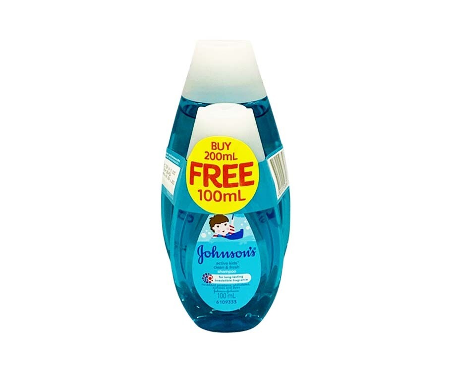 Johnson’s Active Kids Clean & Fresh Shampoo 200mL + Free Johnson’s Active Kids Clean & Fresh ...