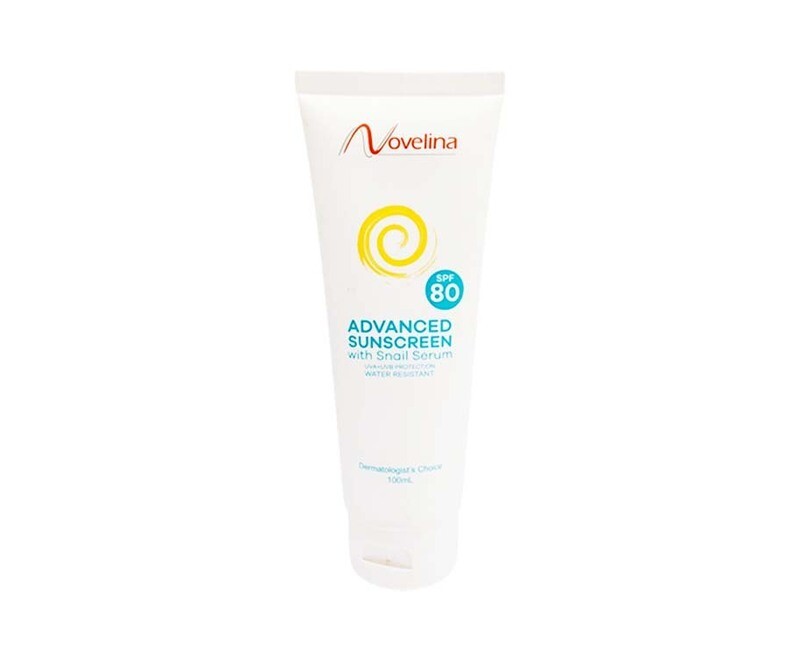Novelina Advanced Sunscreen with Snail Serum SPF80 100mL