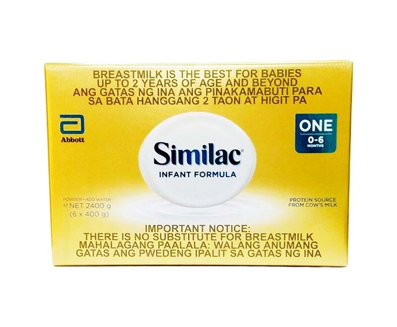 Abbott Similac Infant Formula One 0-6 Months (6 Packs x 400g) 2400g