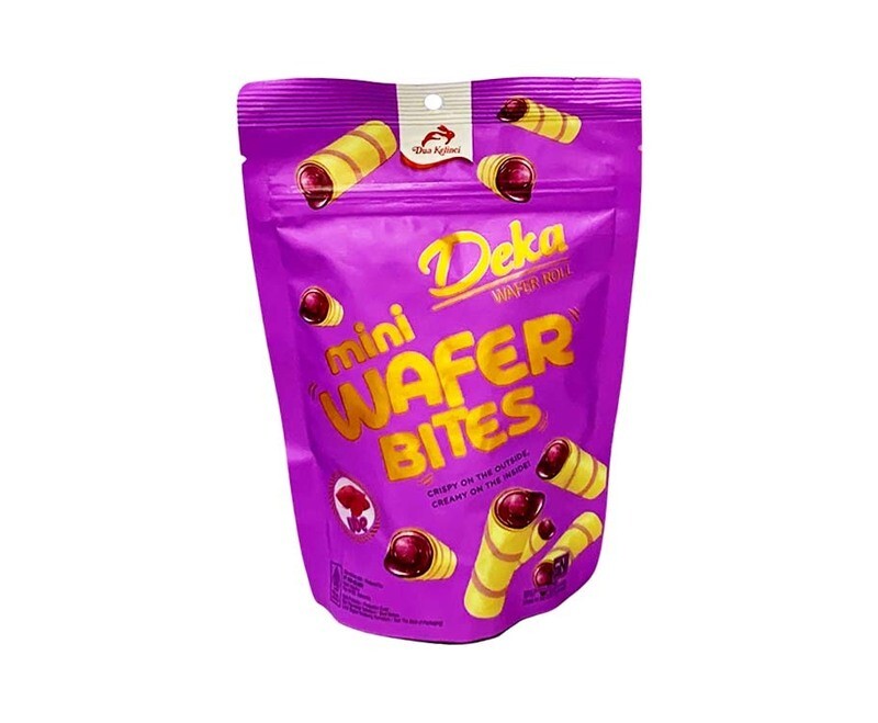 Deka Wafer Roll Mini Wafer Bites Ube Flavor 72g