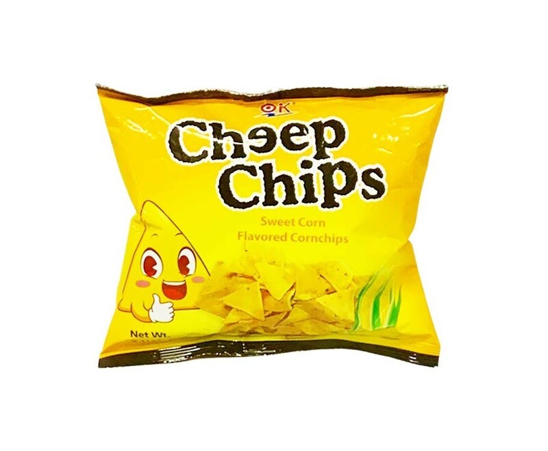 Ok Cheep Chips Sweet Corn Flavored Cornchips 60g