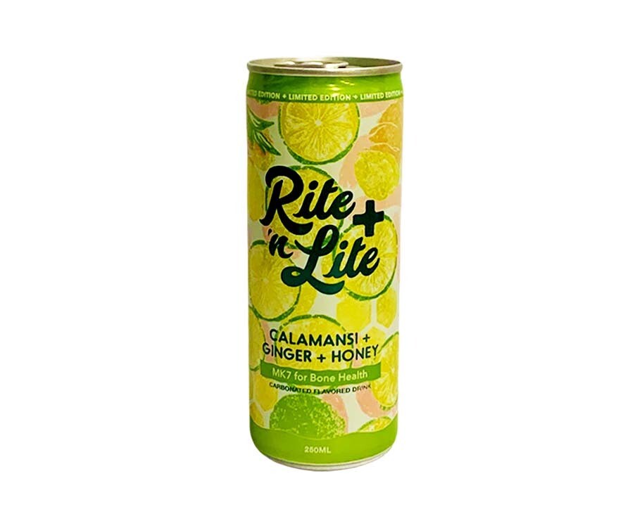 Rite 'n Lite Calamansi + Ginger + Honey Carbonated Flavored Drink 250mL