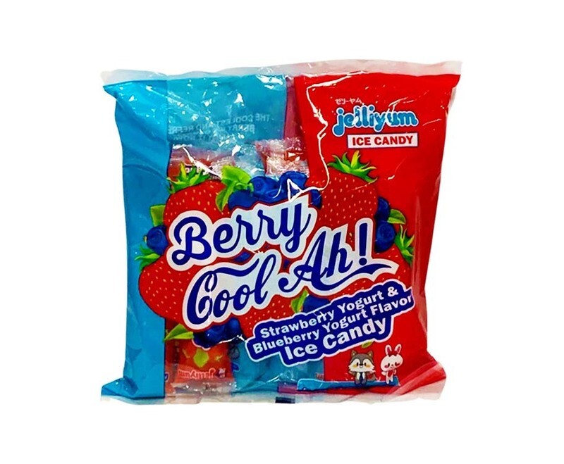 Jelliyum Ice Candy Berry Cool Ah! Strawberry Yogurt & Blueberry Yogurt ...