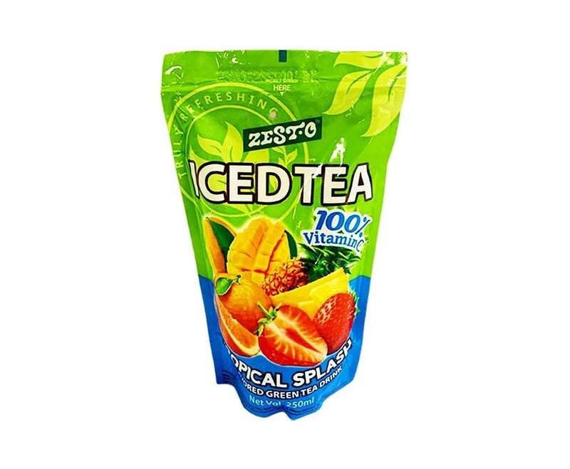 Zest-O Iced Tea Tropical Splash Flavored Green Tea Drink 250mL