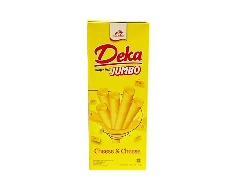 Deka Wafer Roll Jumbo Cheese & Cheese (10 Packs x 16g) 160g