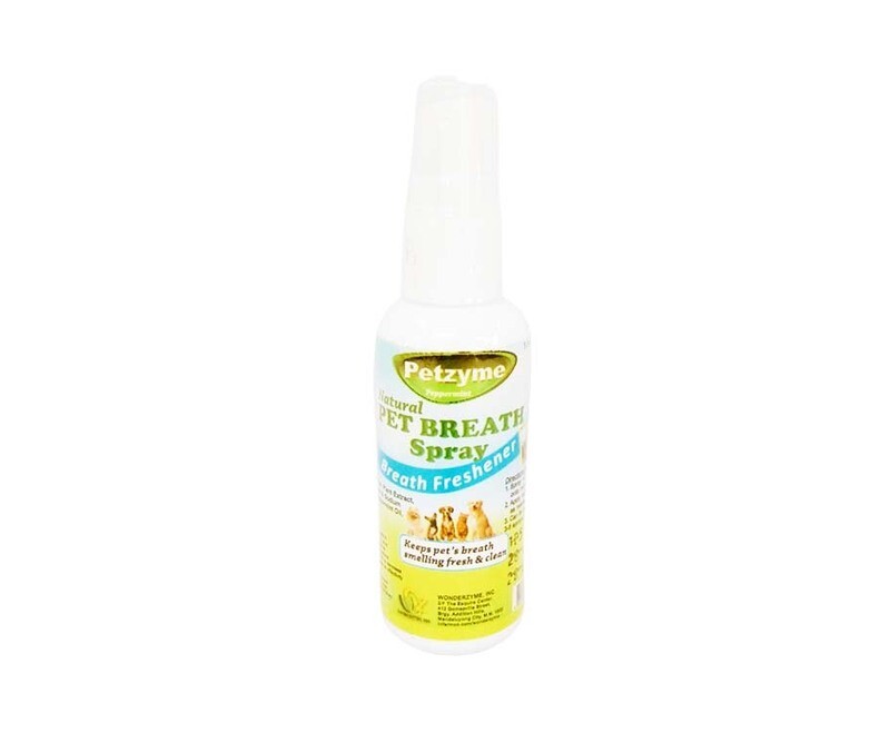 Petzyme Peppermint Natural Pet Breath Spray Breath Freshener 50mL
