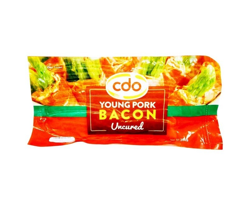 CDO Young Pork Bacon Uncured 200g