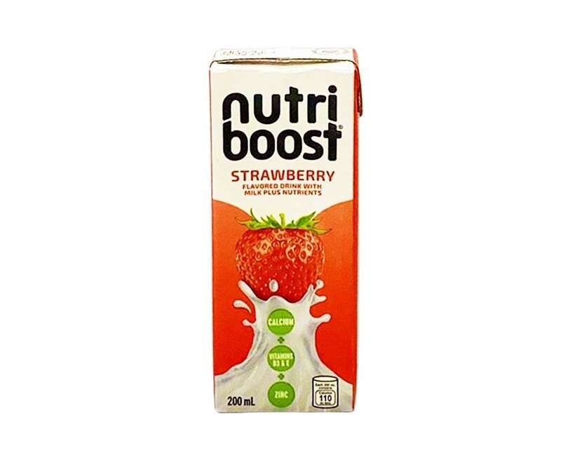 Nutriboost Strawberry Flavored Drink with Milk Plus Nutrients 200mL