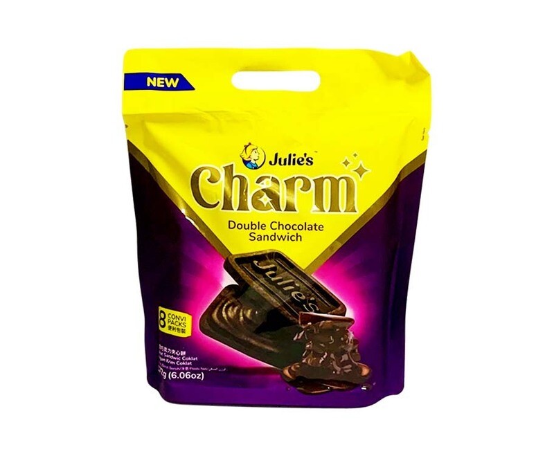 Julie’s Charm Double Chocolate Sandwich 8 Convi Packs 172g