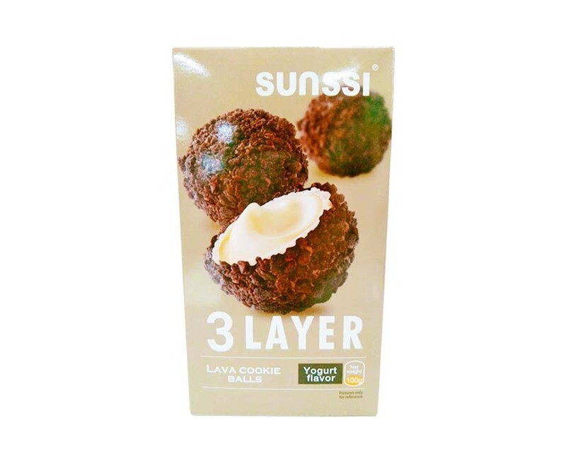 Sunssi 3 Layer Lava Cookie Balls Yogurt Flavor 100g
