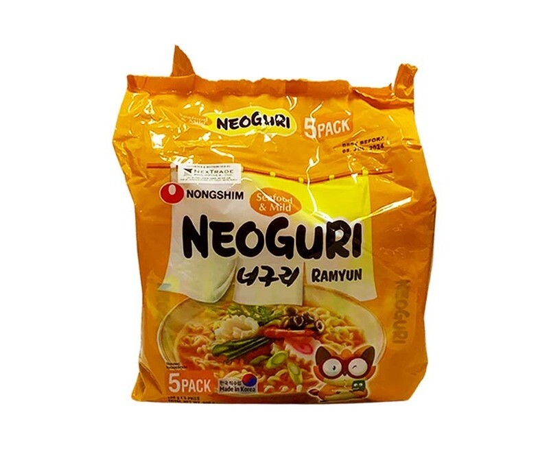 Neoguri Ramyun Seafood & Mild (5 Packs x 120g)