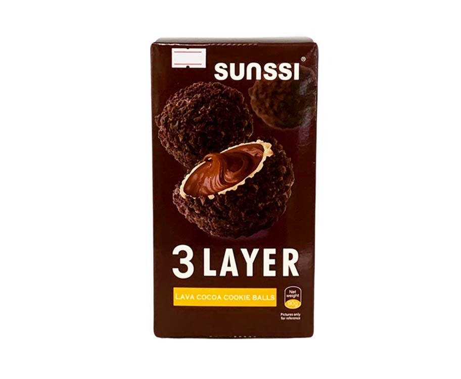 Sunssi 3 Layer Lava Cocoa Cookie Balls 100g