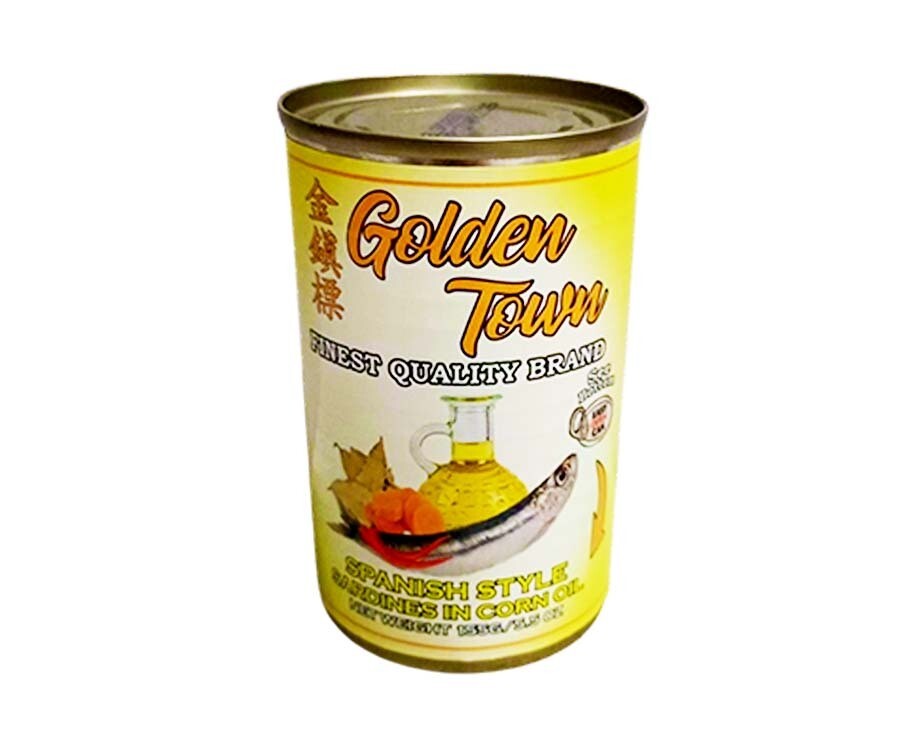 Golden Town Spanish Style Sardines in Corn Oil 155g