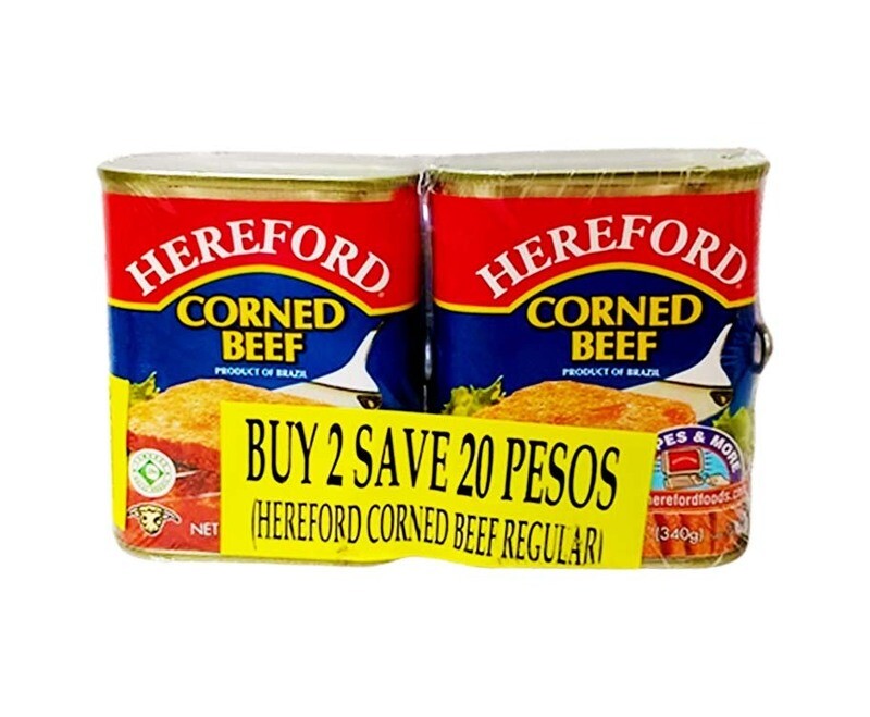 Hereford Corned Beef Regular (2 Packs x 340g)