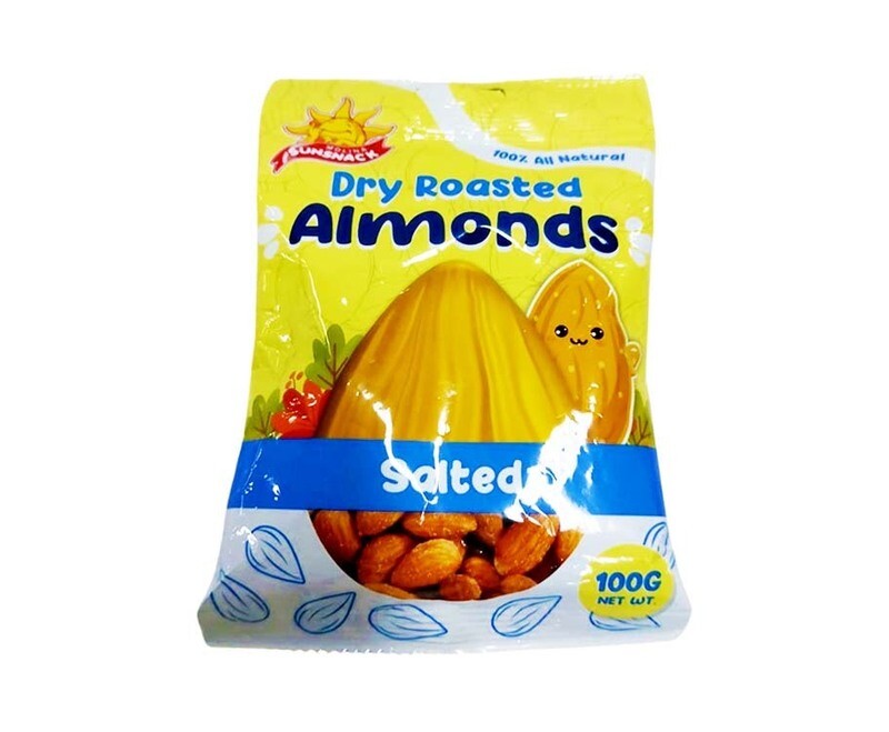 Sunsnack Dry Roasted Almonds Salted 100g