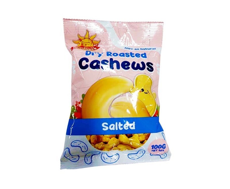 Sunsnack Roasted Cashews Salted 100g