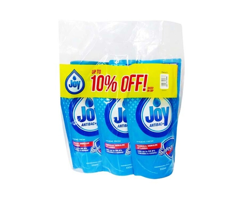 Joy Expert Antibac Dishwashing Liquid (3 Packs x 550mL)